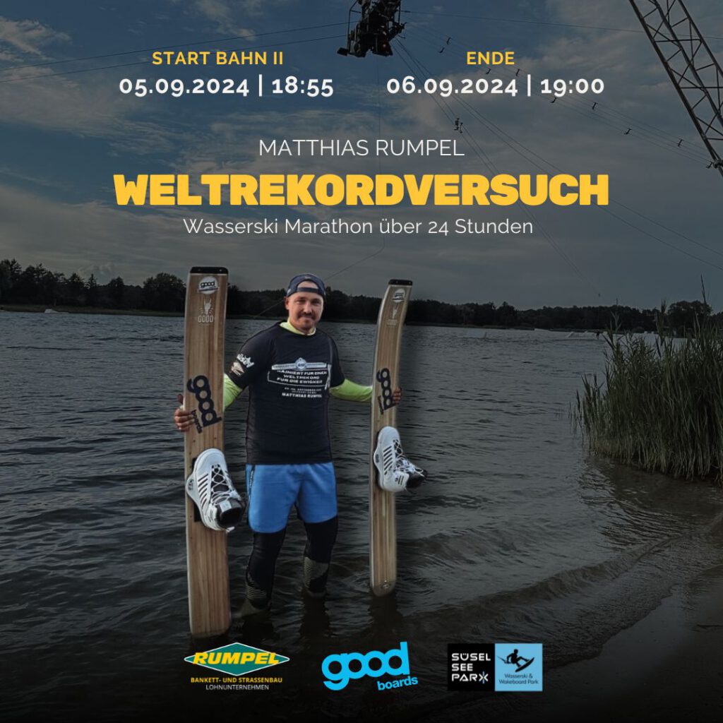 Matthias Rumpel - Weltrekordversuch: 24-Stunden-Wasserski-Marathon ...